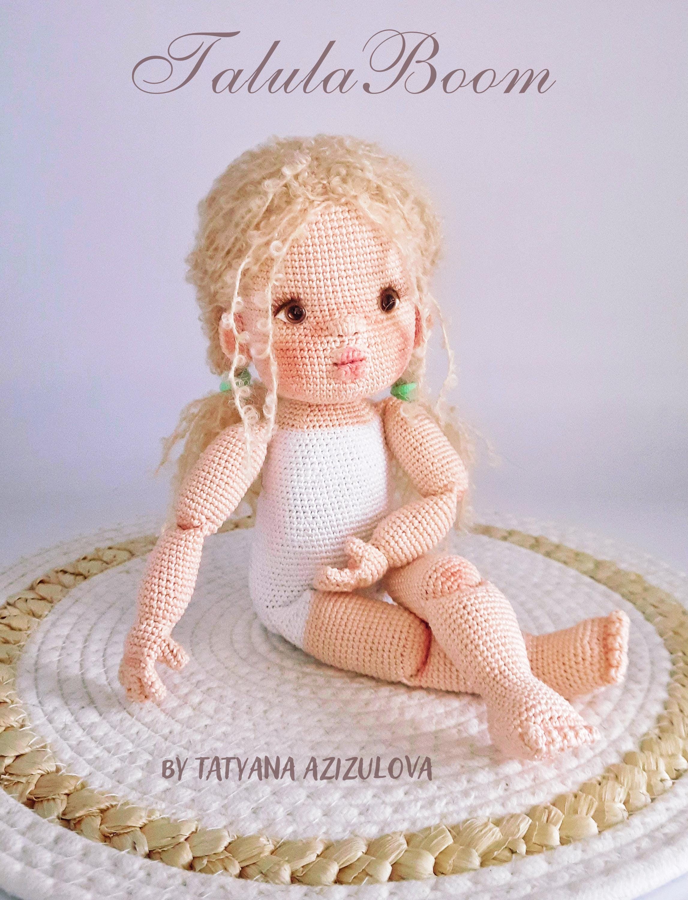 Crochet Doll Head for Mari Pattern - Face Design, 14-15'' Dolls ...
