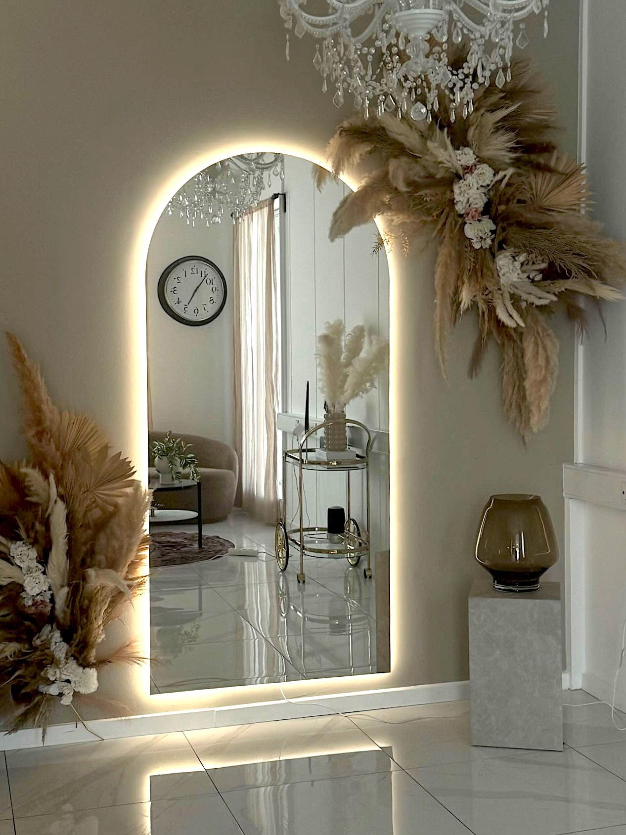 Arch Mirror With Lights Arch Mirror | Architectural Designer Products
