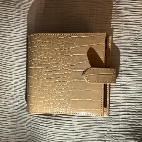 A7 Croc Style Binder Wallet - Etsy