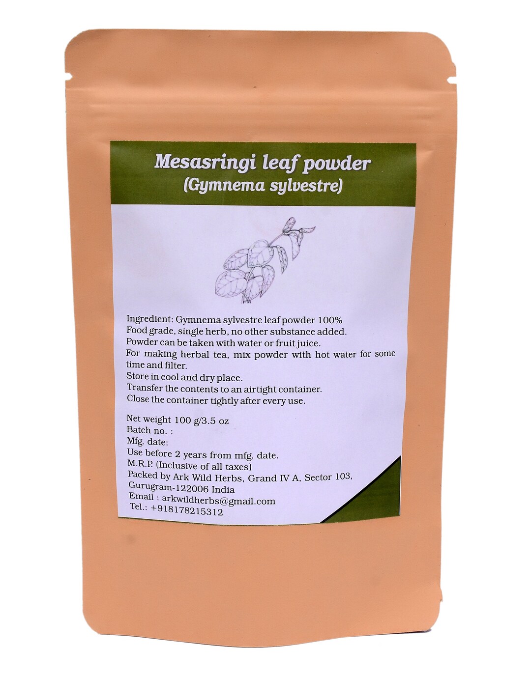 ARK PURE HERB Gudmar Leaves-nagapushpi-gurmar-gymnema Sylvestre Leaves ...