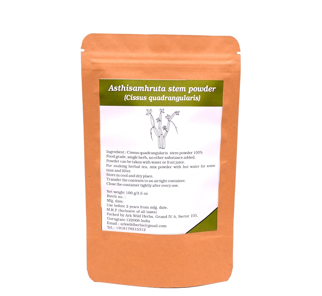 ARK PURE HERB Harajora-hadjor-asthisanhar-cissus Quadrangularis Powder ...