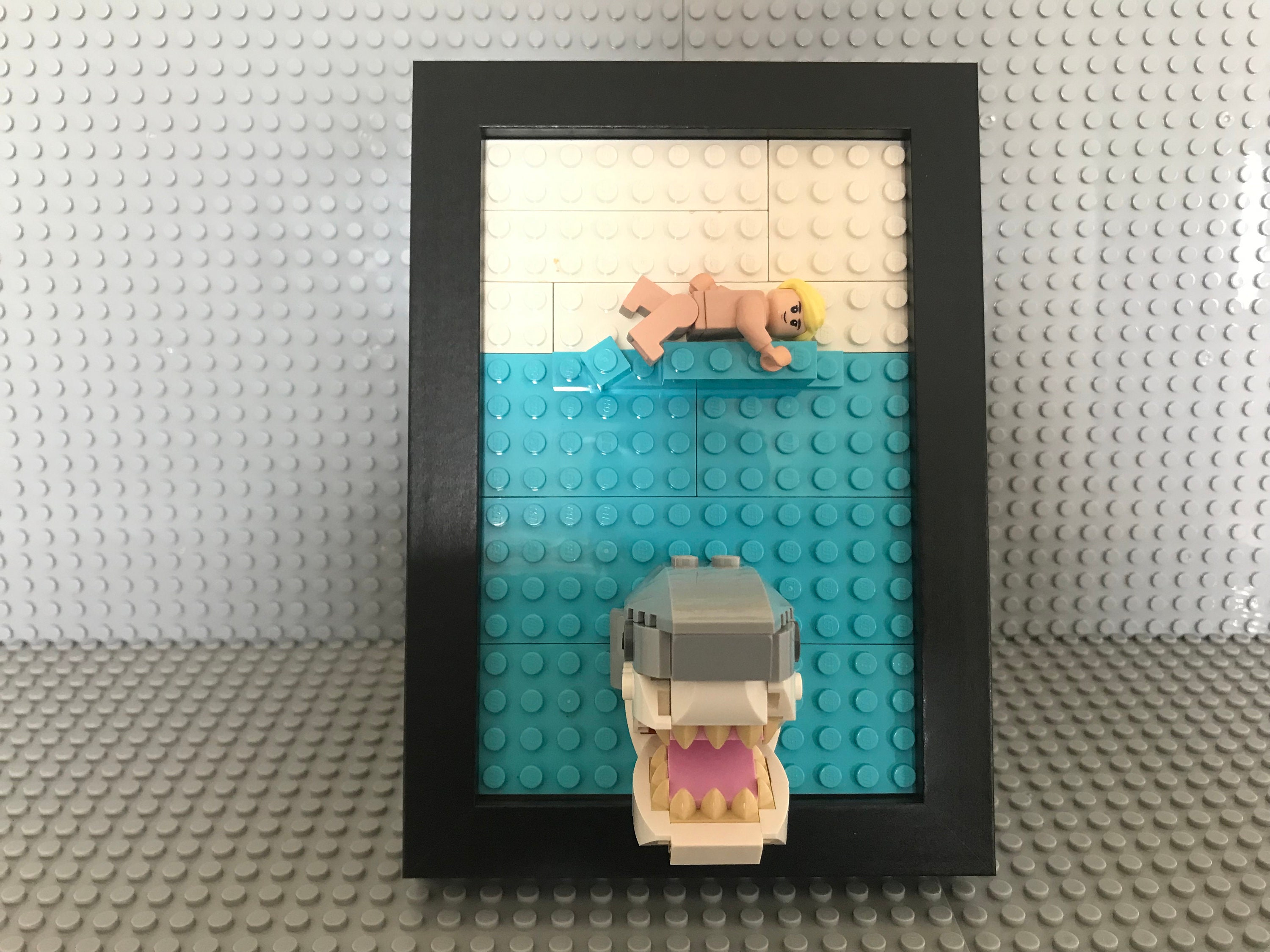 Custom Made Lego Jaws Film Movie 3D Poster - Etsy UK