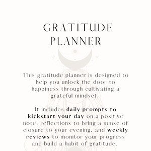 Printable Daily (morning and Evening) and Weekly Gratitude Planners - Etsy