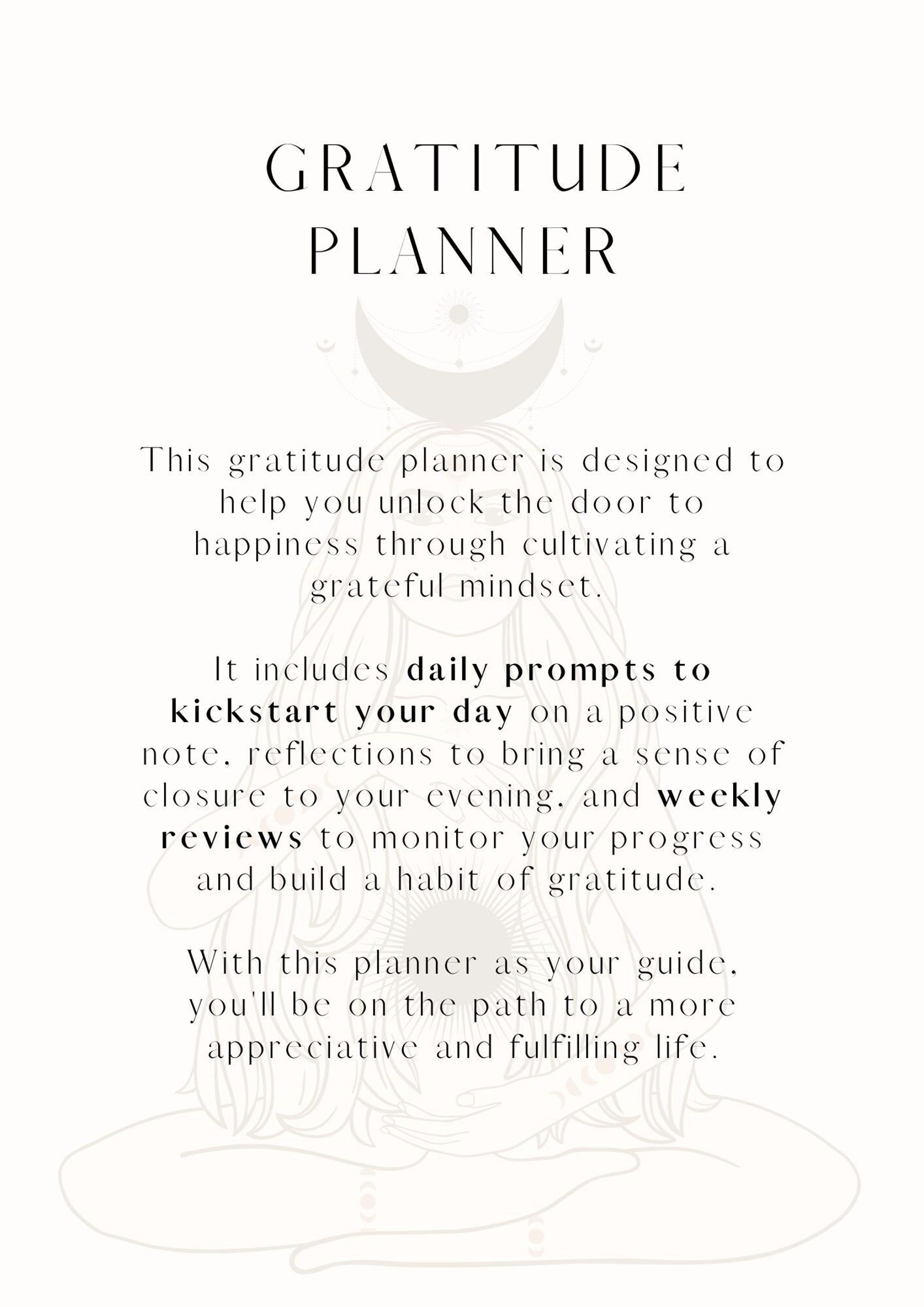 Printable Daily (morning and Evening) and Weekly Gratitude Planners - Etsy