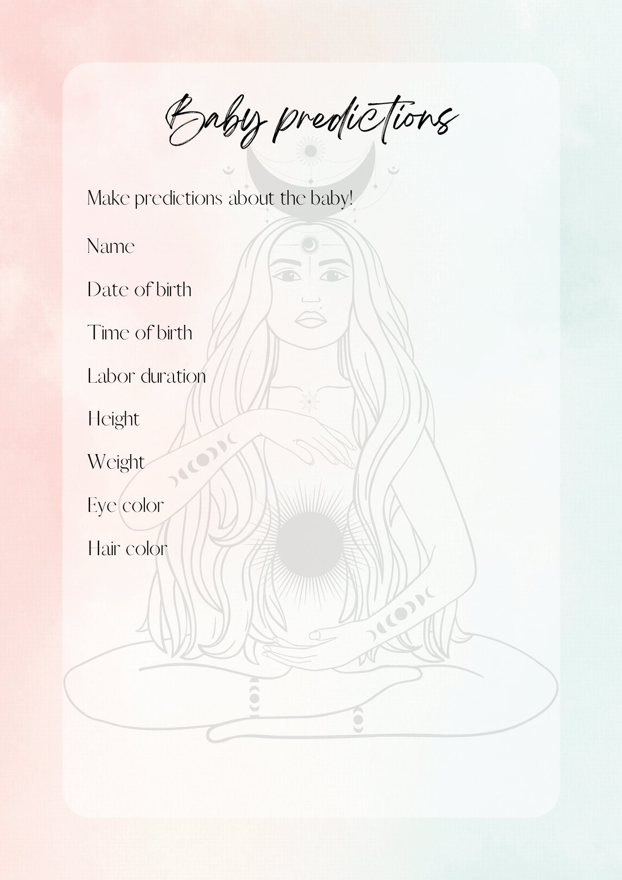 15 Printable Baby Shower Games for Ultimate Fun! - Etsy