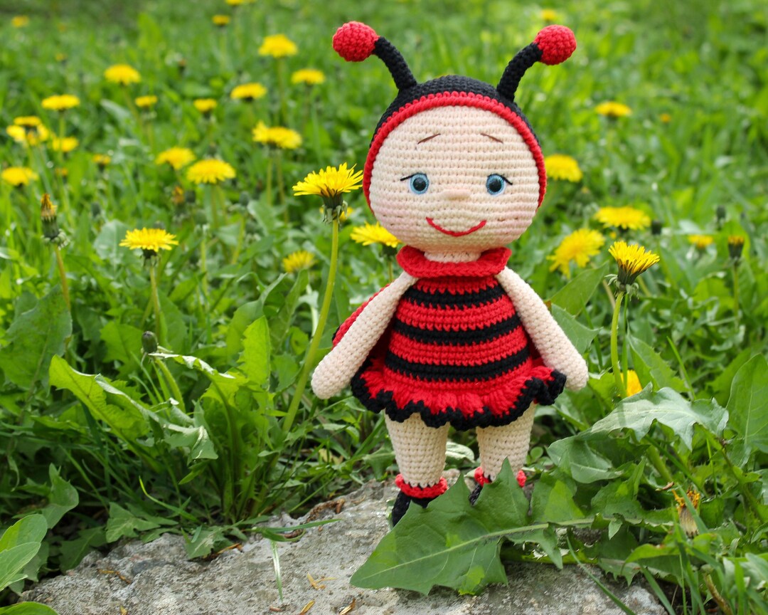 Crochet Pattern Ladybug, Insects Crochet Pattern, Amigurumi Crochet ...