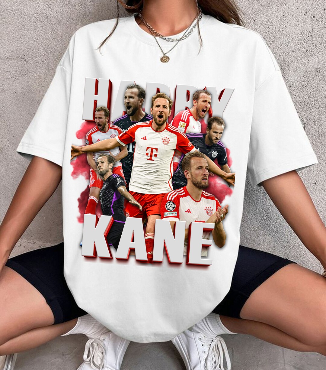 Harry Kane 90s Style Vintage Bootleg Tee Graphic T-shirt, Kane Shirt ...