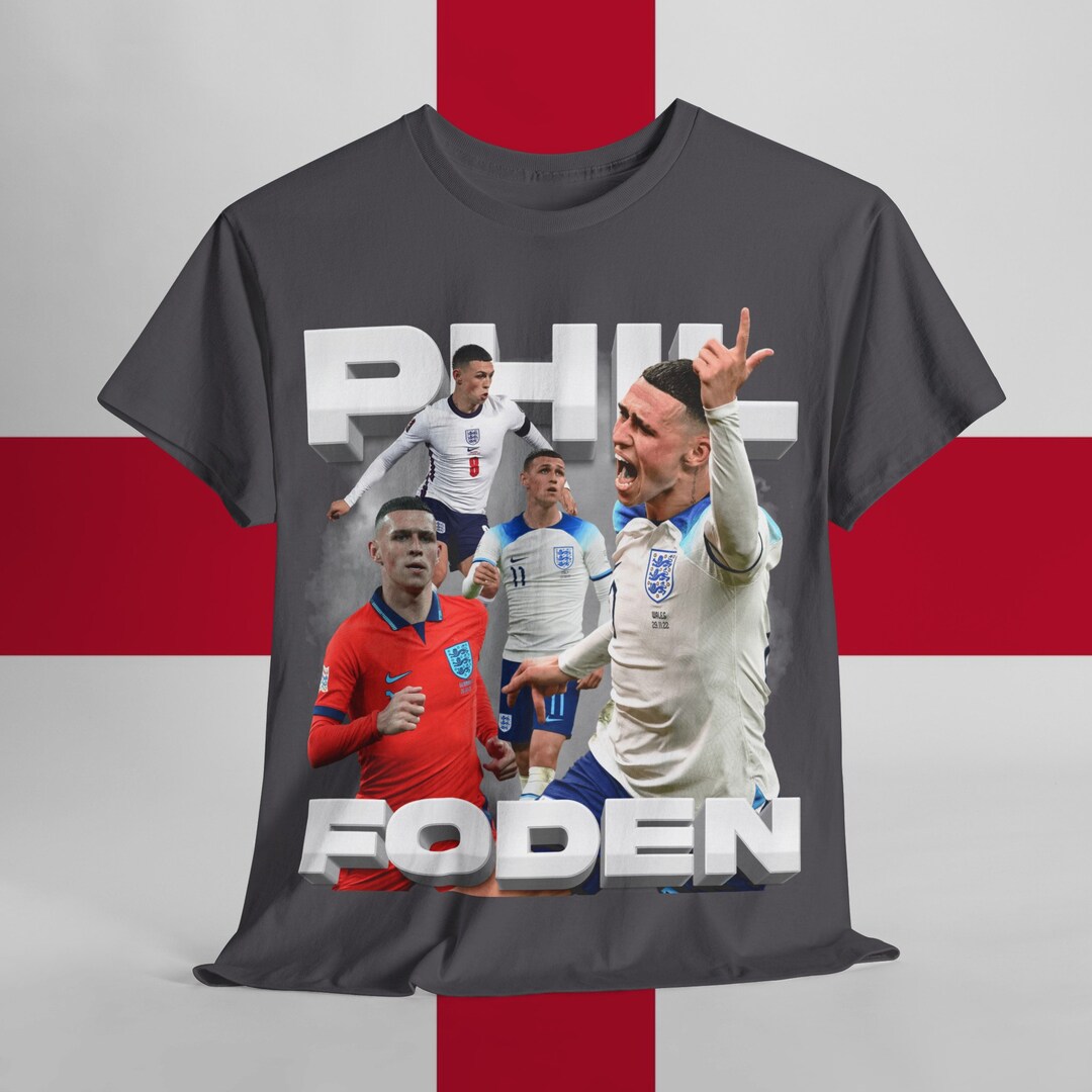 Phil Foden England National Team Bootleg T-shirt, EURO 2024, Foden T ...