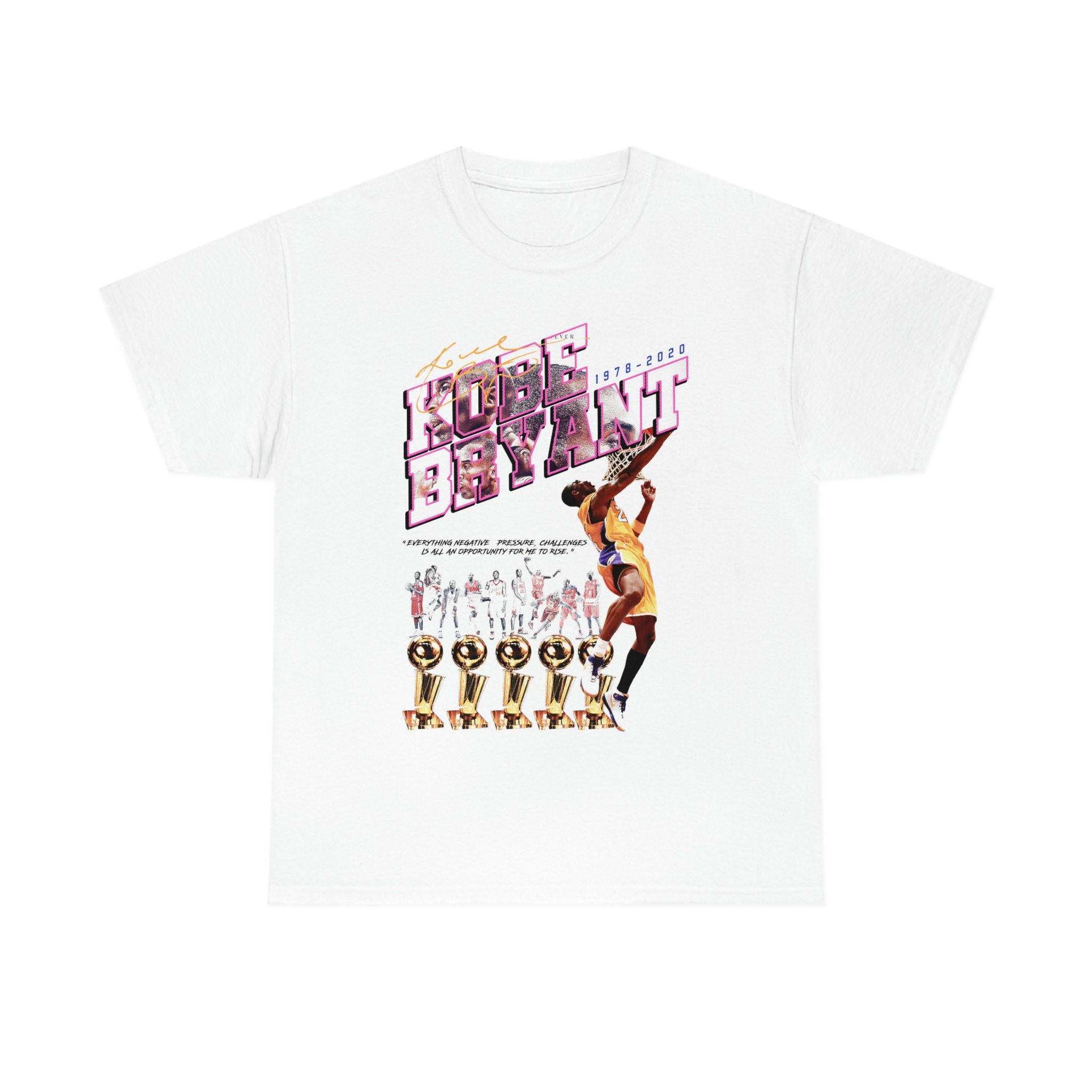Kobe Bryant and Trophies 90s Style Vintage Bootleg Tee Graphic T-shirt ...