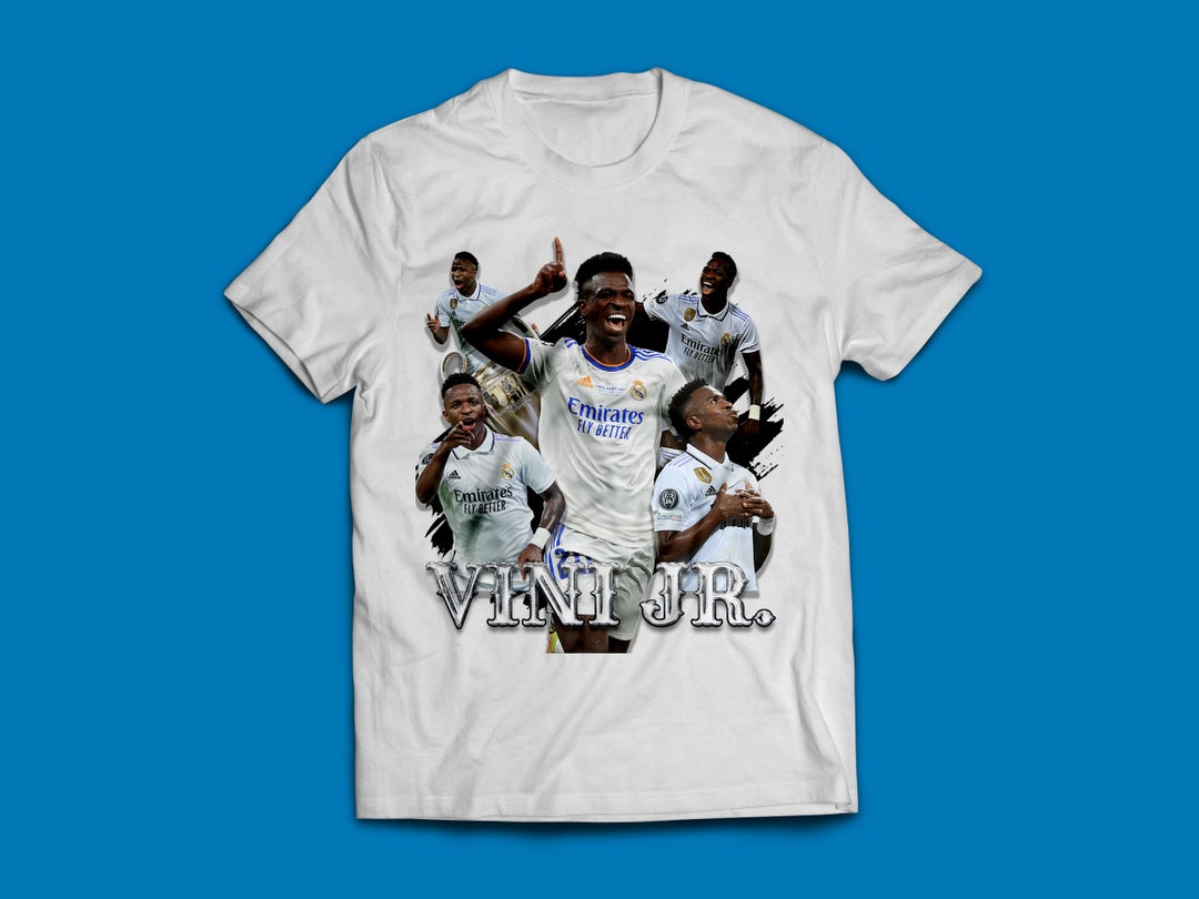 Vinicius Jr. 90s Style Vintage Bootleg Tee Graphic T-shirt, Vinicius T ...