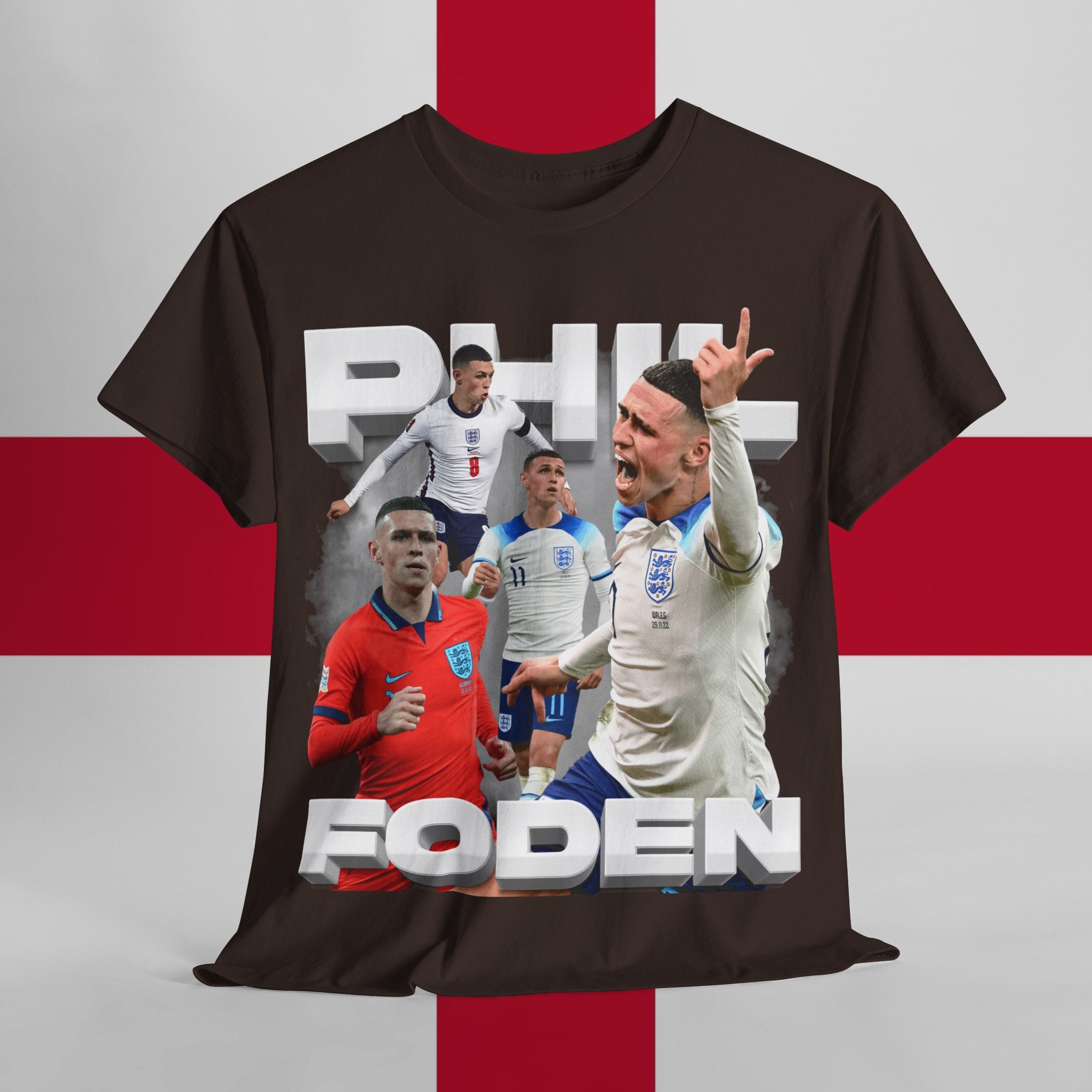 Phil Foden England National Team Bootleg T-shirt, EURO 2024, Foden T ...