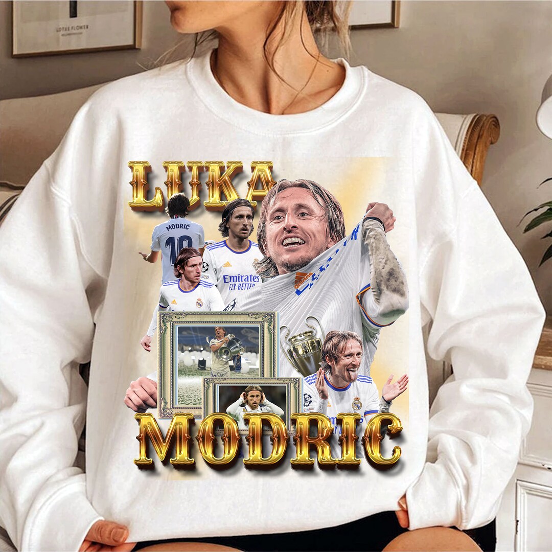 Luka Modric 90s Style Vintage Bootleg Tee Graphic Sweatshirt, Modric ...