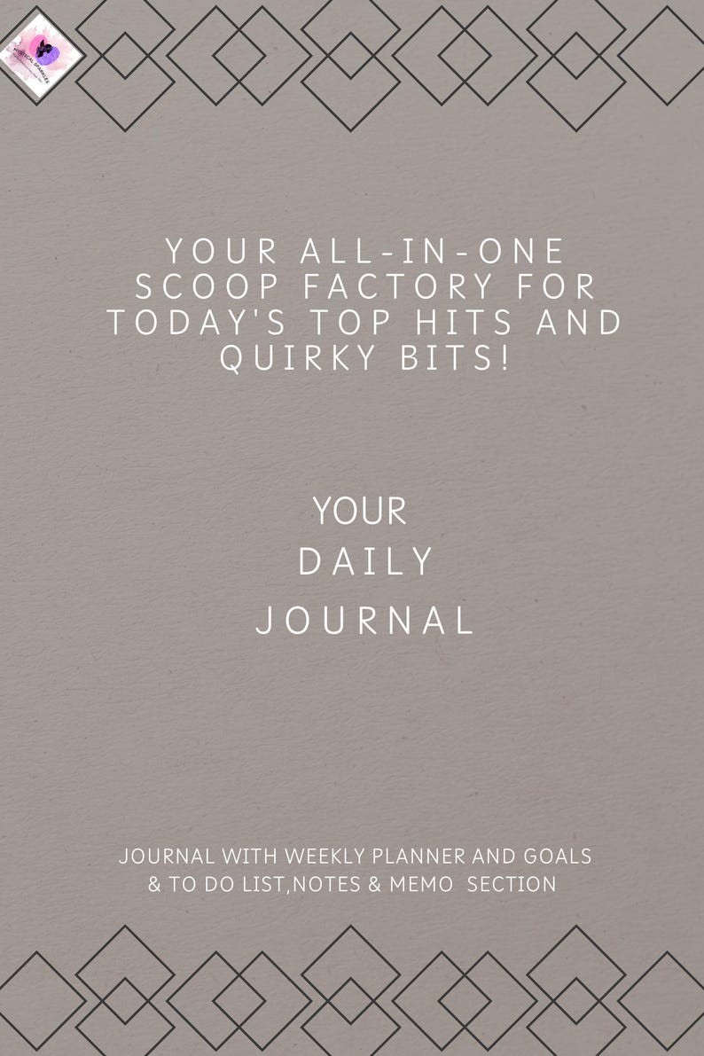 Printable Daily Journal, Instant Download, Weekly Planner, Daily ...