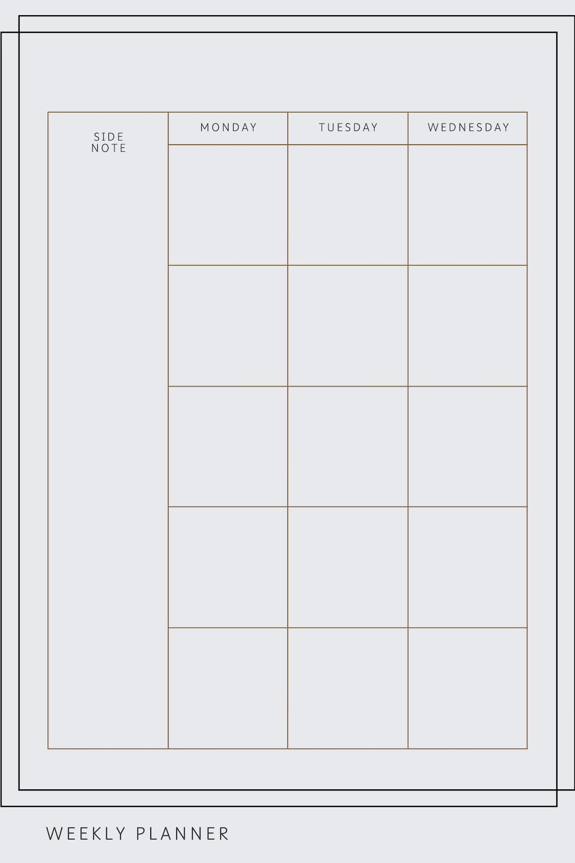Printable Daily Journal, Instant Download, Weekly Planner, Daily ...