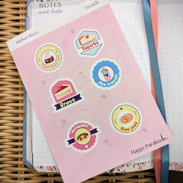 French Reward Stickers - Etsy