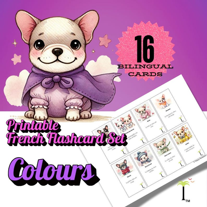 French English Printables, French Flashcards, Colour Flashcards, Learn ...