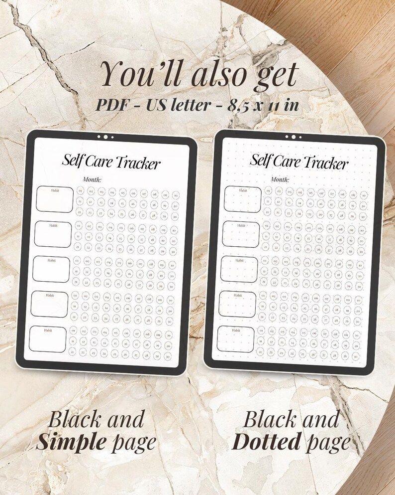2026 Self Care Tracker Printable – Daily Routine & Wellness Planner PDF ...