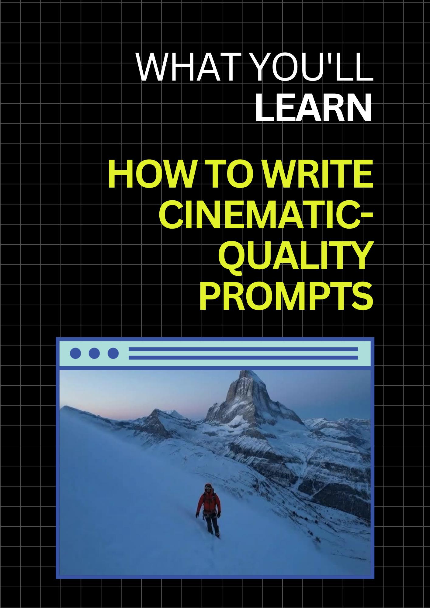 Guide: Veo 3 Prompting | AI Cinematic Video Tutorial (PDF) - Etsy