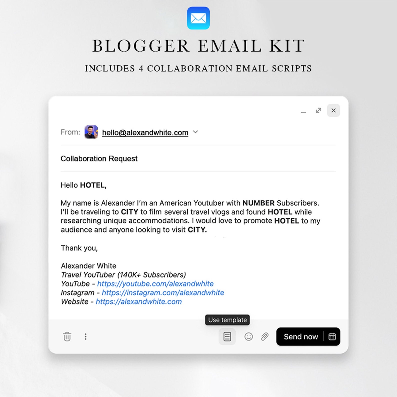 Script Templates for Pitching Brand Collaborations - Etsy