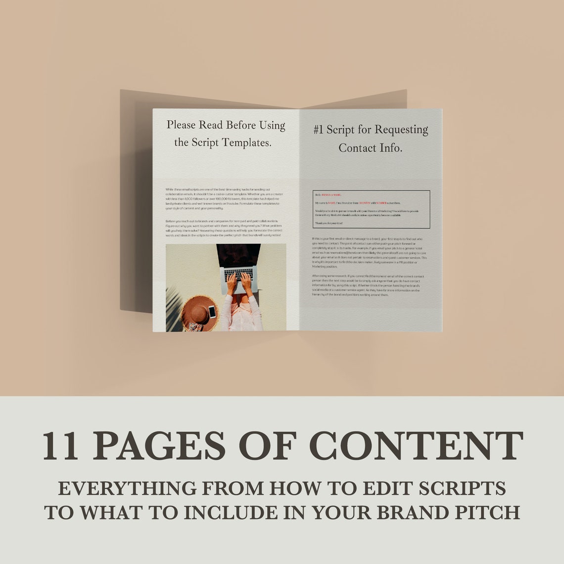 Script Templates for Pitching Brand Collaborations - Etsy