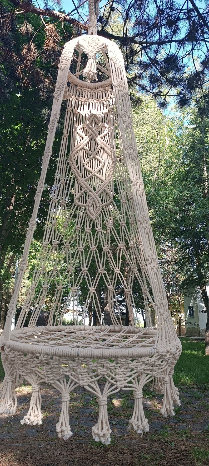 Swingswing and Cushion Macrame Baby Swing Tavana Asılı - Etsy