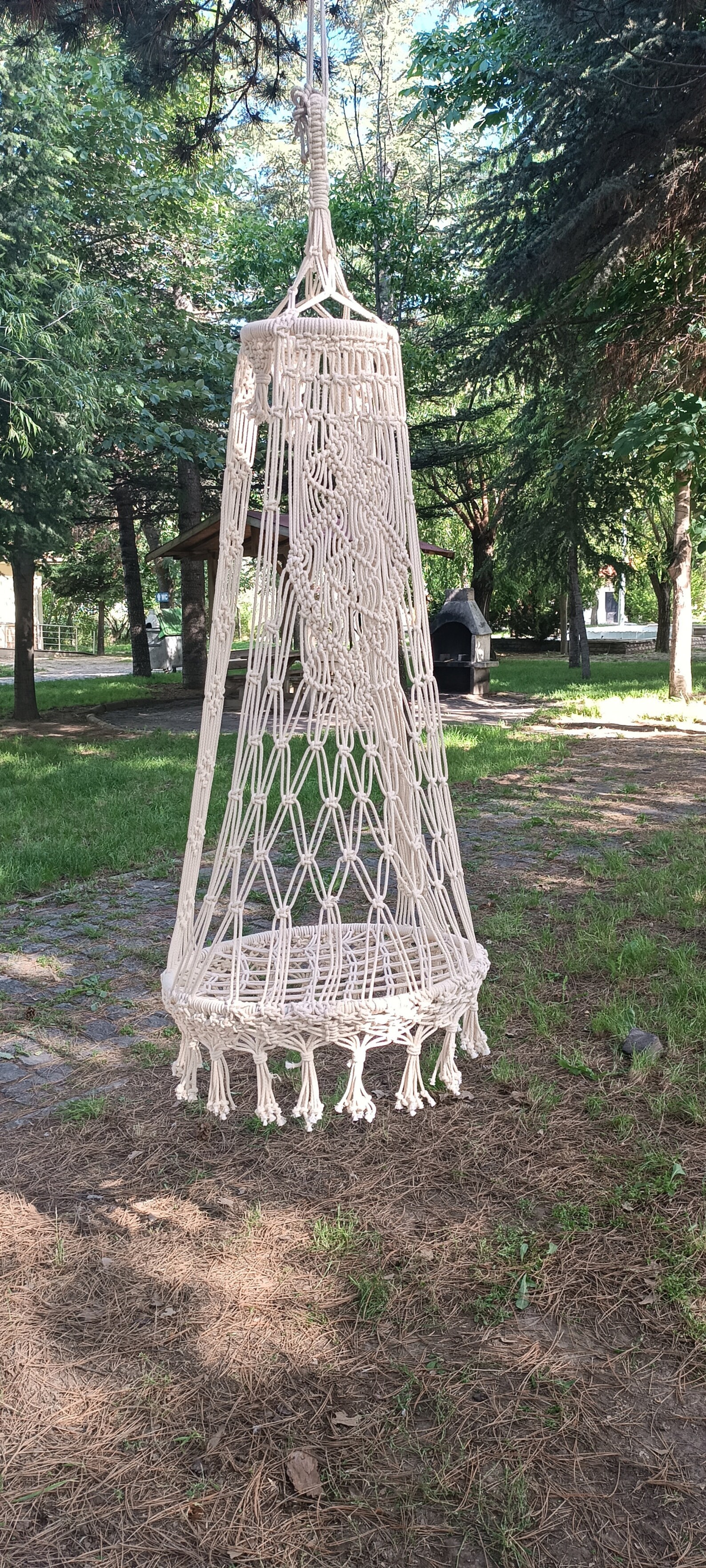 Swingswing and Cushion Macrame Baby Swing Tavana Asılı - Etsy