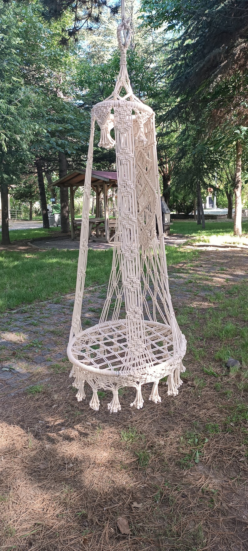 Swingswing and Cushion Macrame Baby Swing Tavana Asılı - Etsy