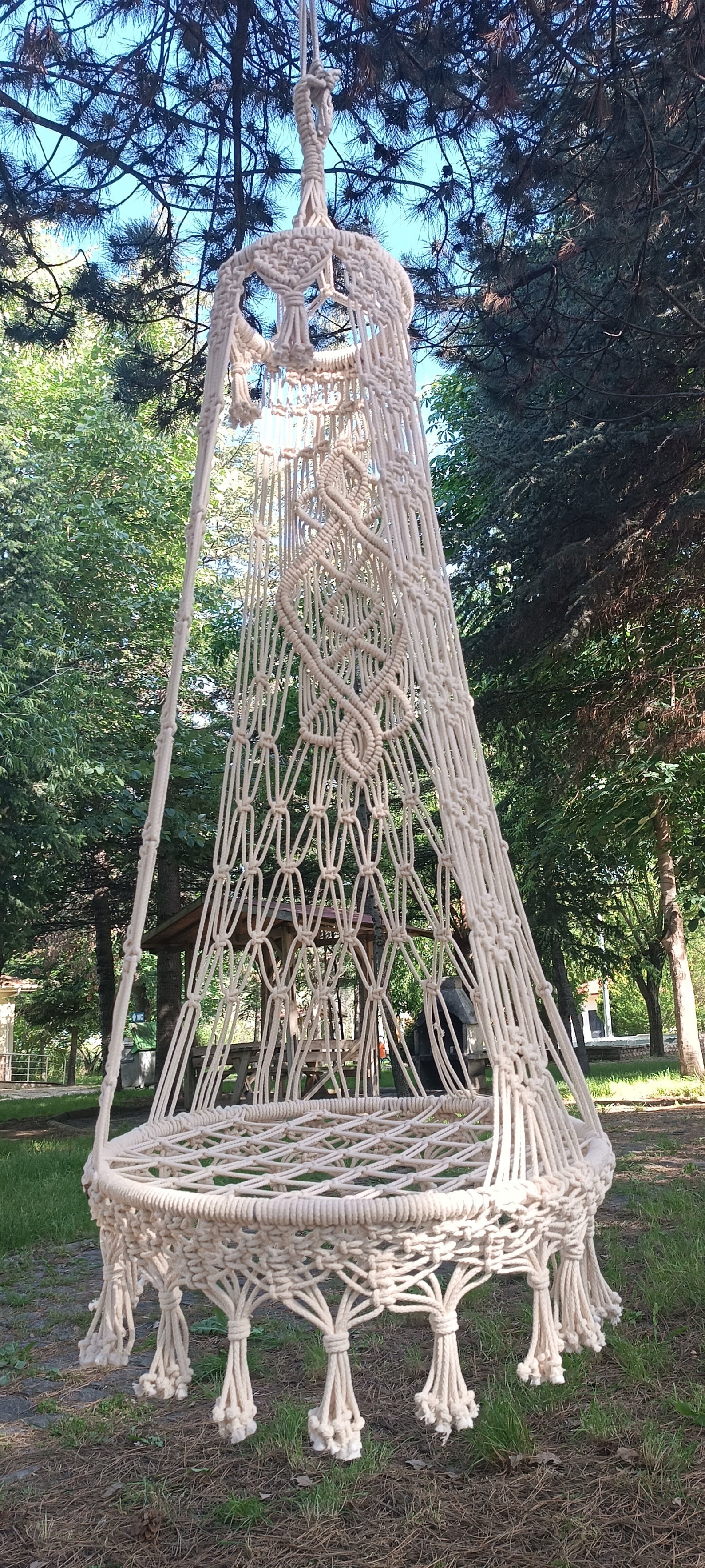 Swingswing and Cushion Macrame Baby Swing Tavana Asılı - Etsy