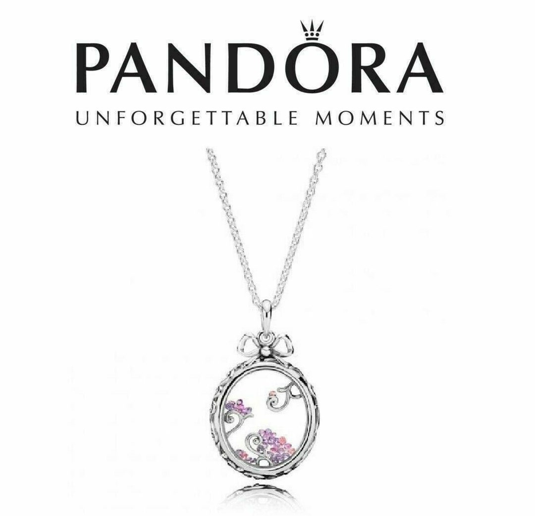 Pandora Locket of Dazzle Pendant and Chain Necklace - Etsy