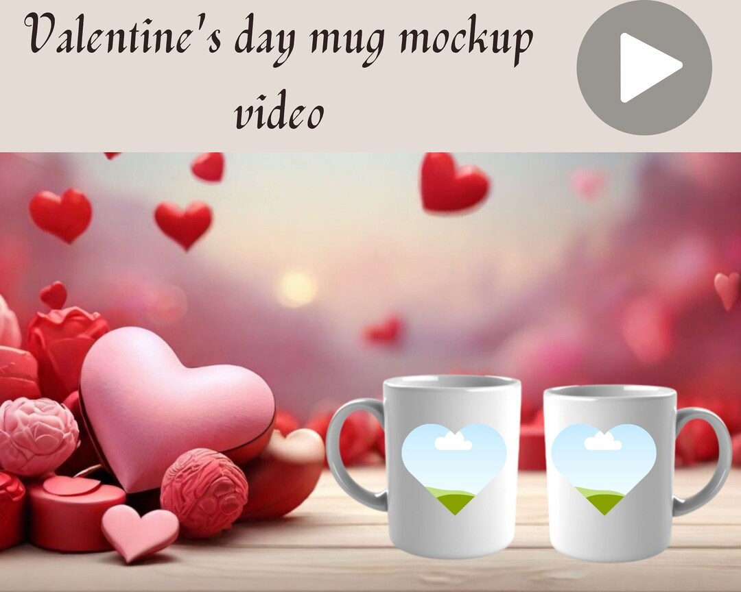 Valentine's Day Couples Mugmockup Video,canva Template, Valetines Day ...
