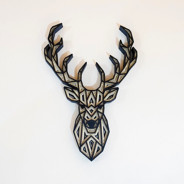 Geometric Deer - Etsy