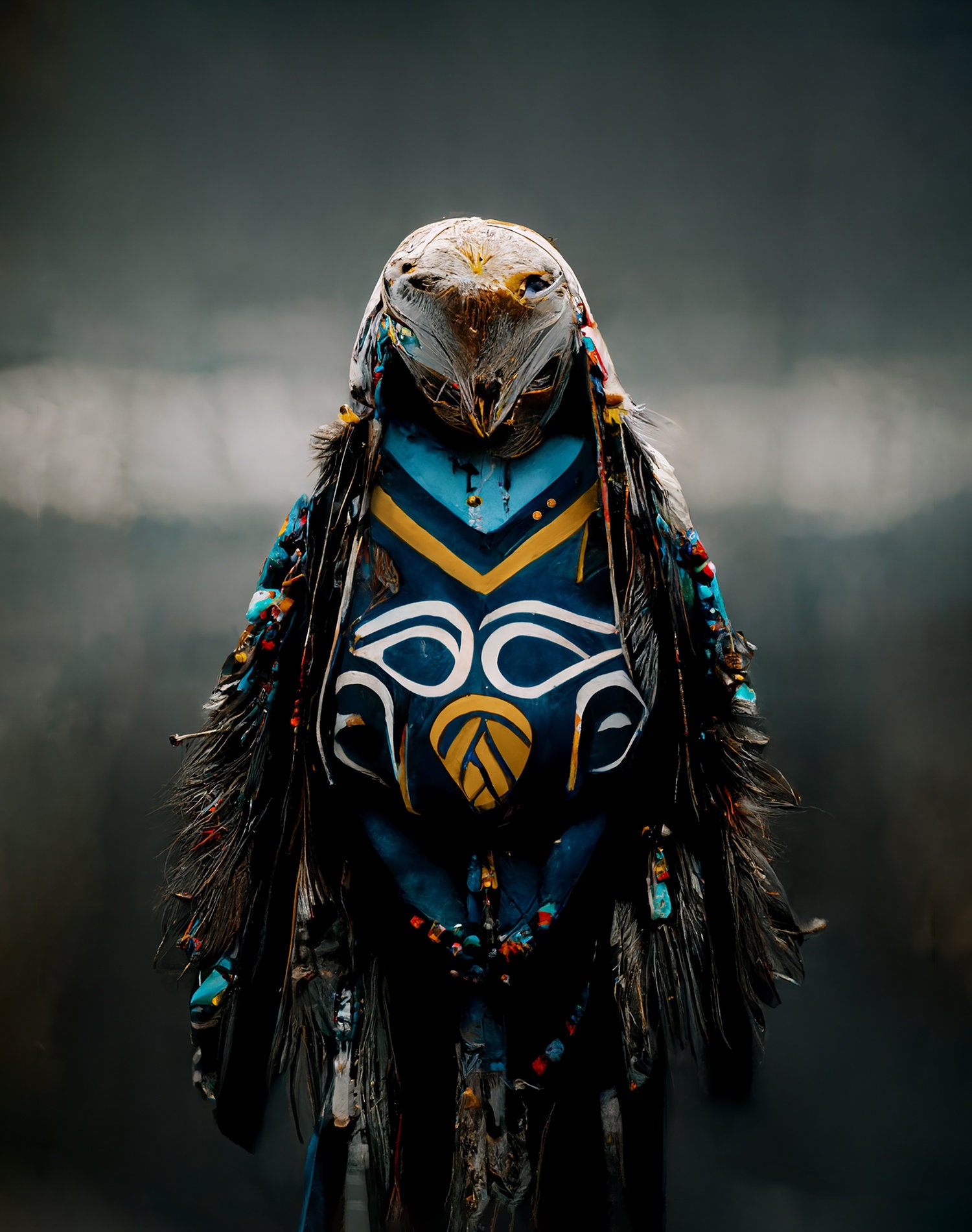 Seattle Mascots LARGE 30"x40" Canvas Prints, Native Designs, Wall Art ...