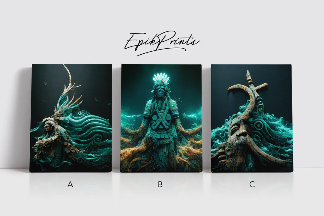 Native Ocean Chief LARGE 30"x40" Canvas Prints, Wall Art Decor - Etsy
