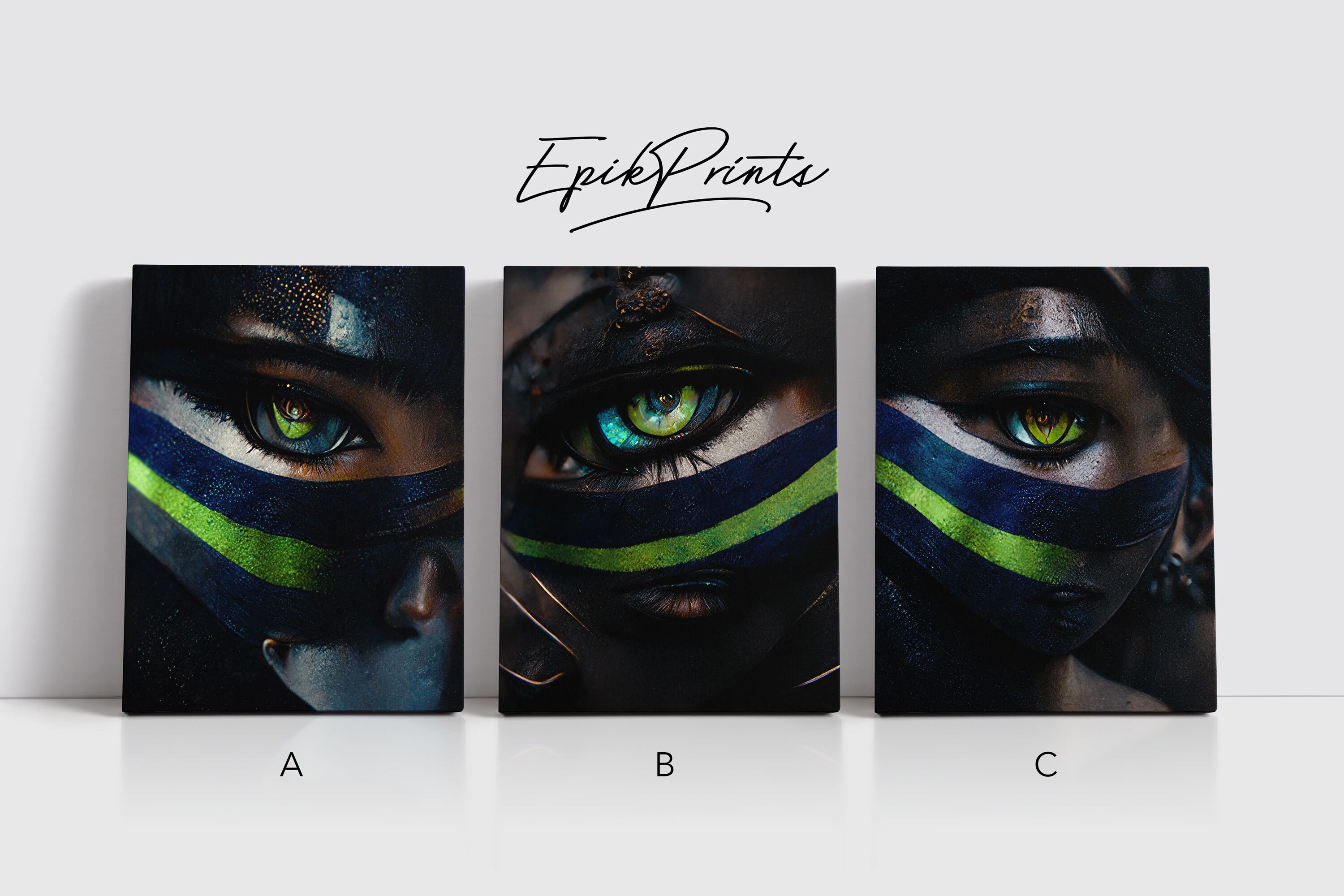 Seattle Seahawks Warrior Eyes LARGE Canvas Print Wall Art - Etsy