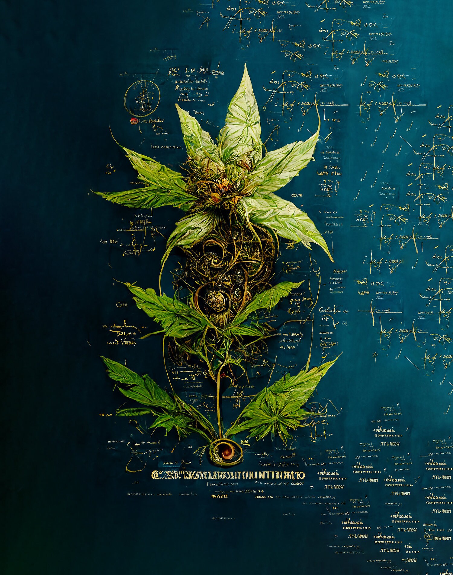 Cannabis Plant Diagrams LARGE 30x40 Canvas Prints, Stoner Decor Gift, Vintage Wall Art - Etsy