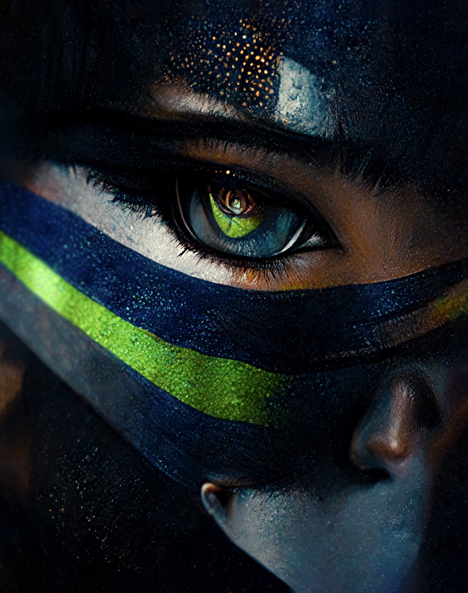 Seattle Seahawks Warrior Eyes LARGE Canvas Print Wall Art - Etsy