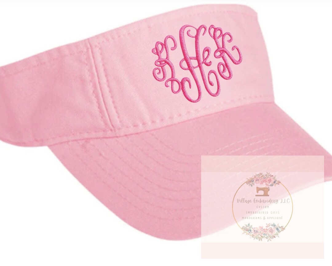 Visor Embroidered Customized, Women's Monogrammed Visor, Custom Words ...