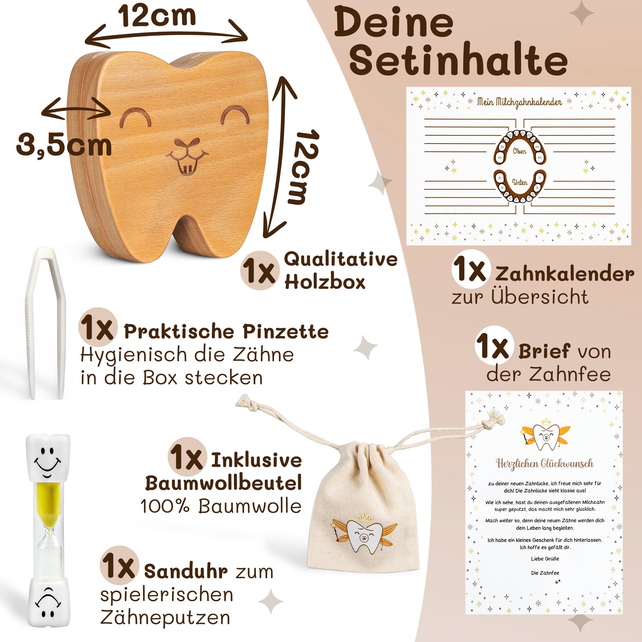 Milk Tooth Box Milk Tooth Box Made of Wood for Boys & Girls I Dental ...