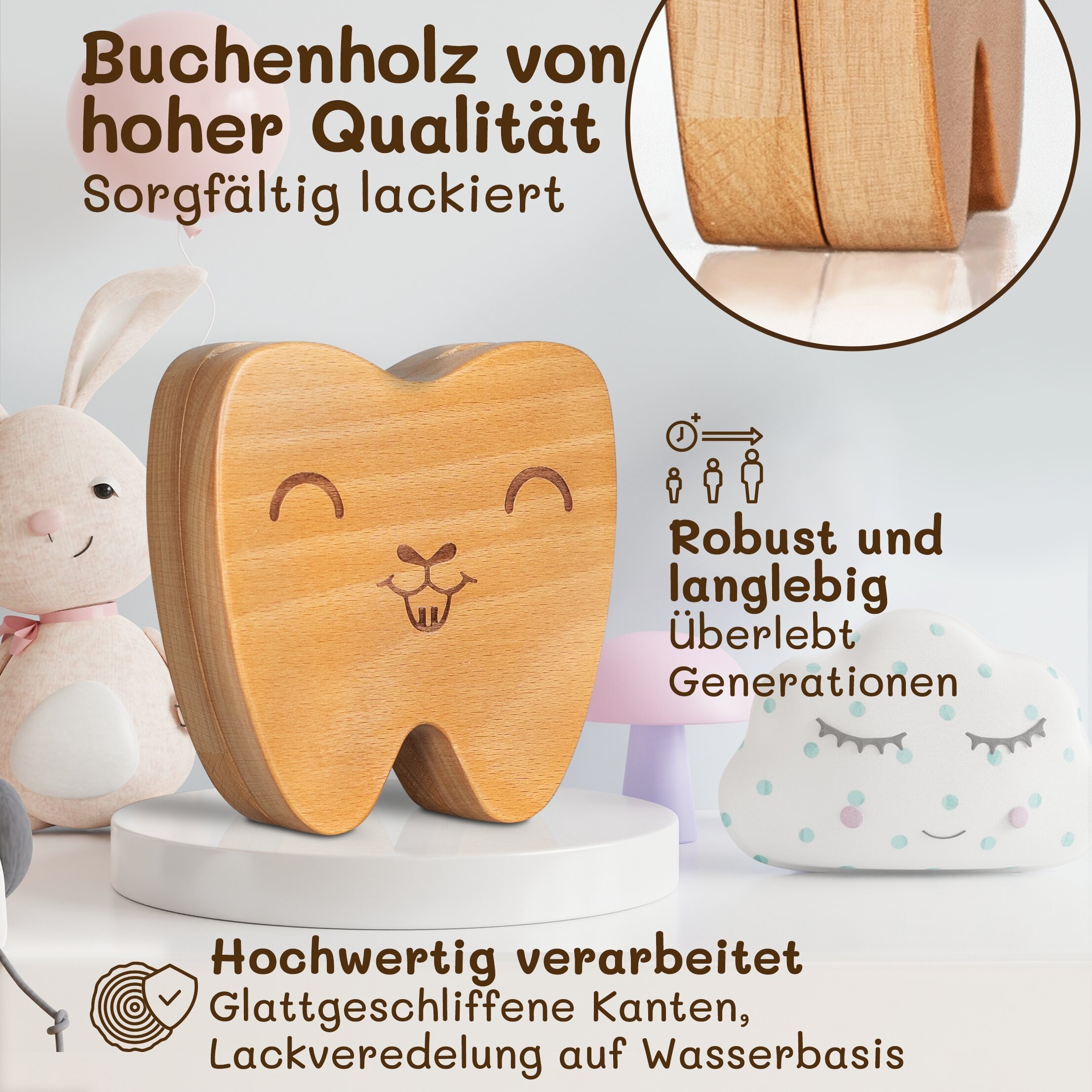 Milk Tooth Box Milk Tooth Box Made of Wood for Boys & Girls I Dental ...