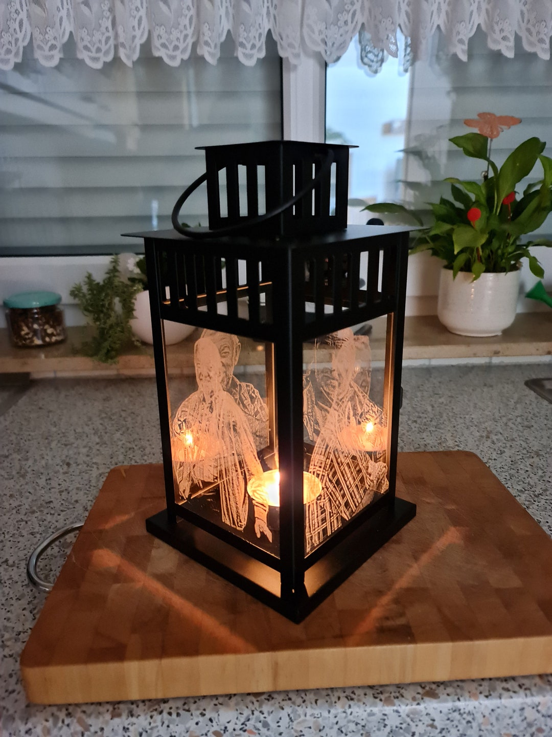 Mourning Lantern, Grave Lantern With Photo, also for Pets - Etsy