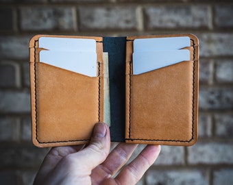 Vertical Bifold Mens Wallet - Etsy
