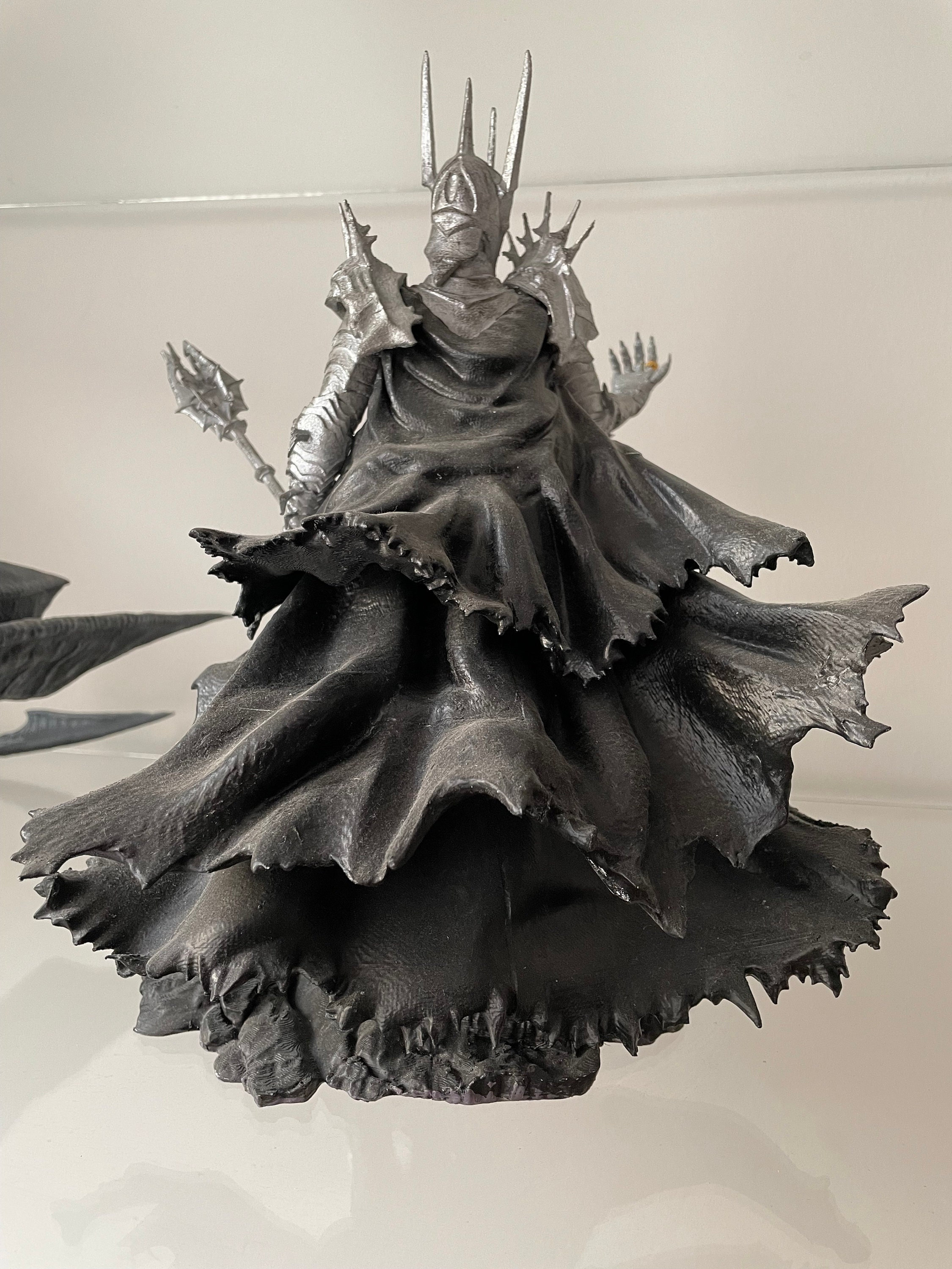 Sauron 3D PLA Printing Figurine Lord of the Rings LOTR Satan - Etsy