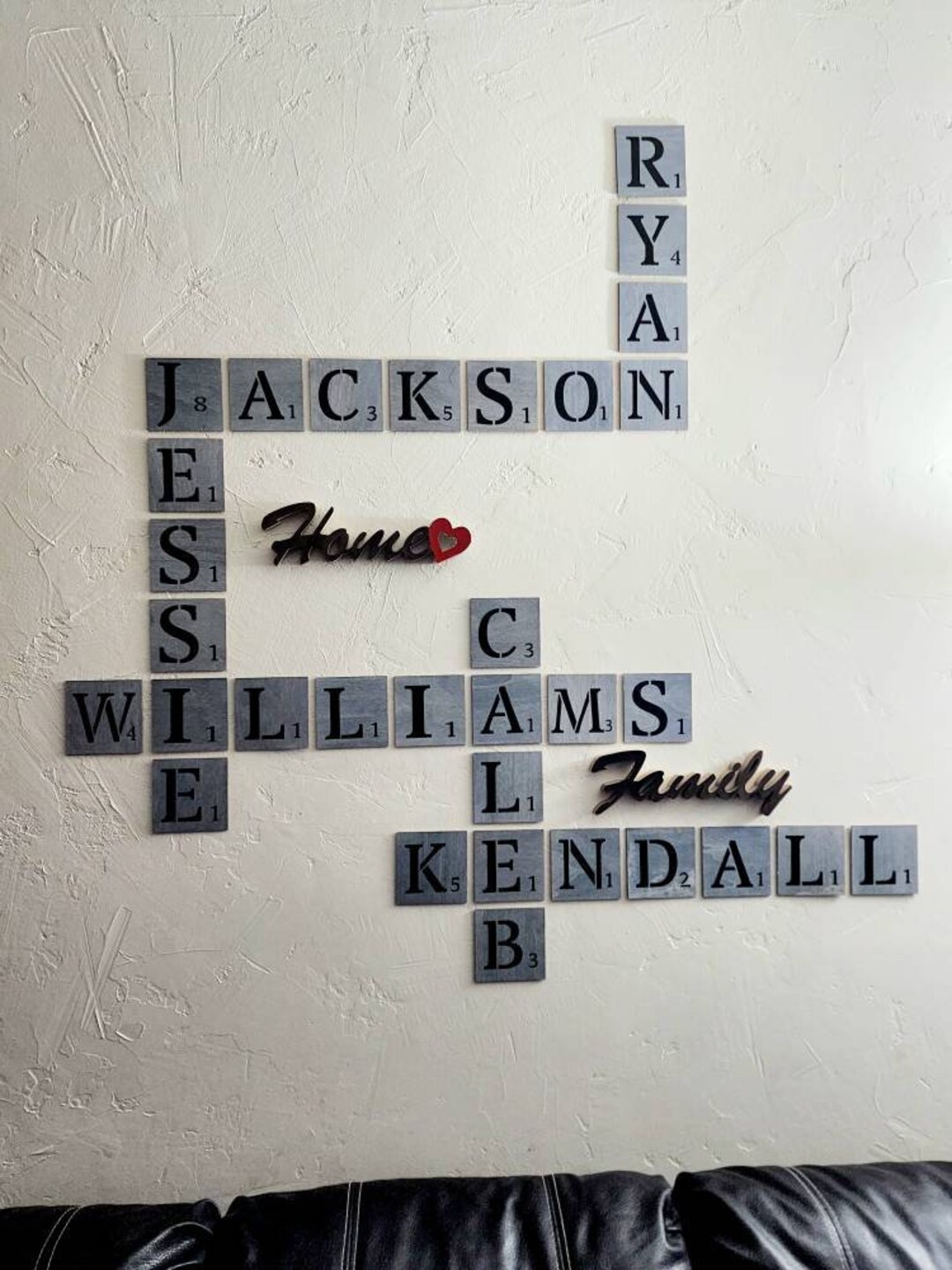 Scrabble Wood Tile Wall Display | Name Display | Wood Wall Art - Etsy
