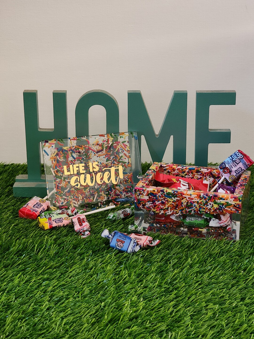 Custom Sprinkle Candy Candy Dish | Candy Dish | Resin Dish | Life is ...