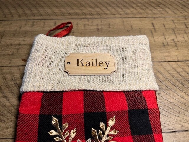 Stocking Tags Laser Cut and Custom Engraved - Etsy
