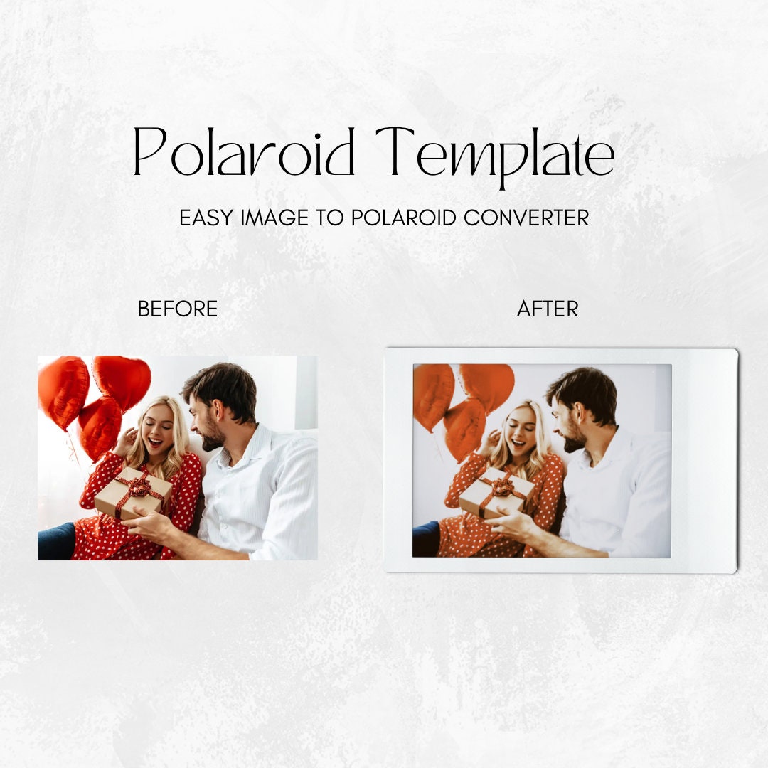 Polaroid Image Converter Cute, Easy, Canva Template, Instax, Polaroid ...