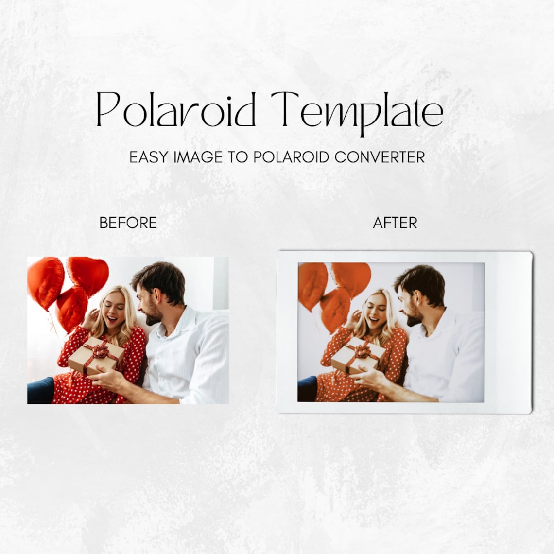 Polaroid Image Converter Cute, Easy, Canva Template, Instax, Polaroid ...