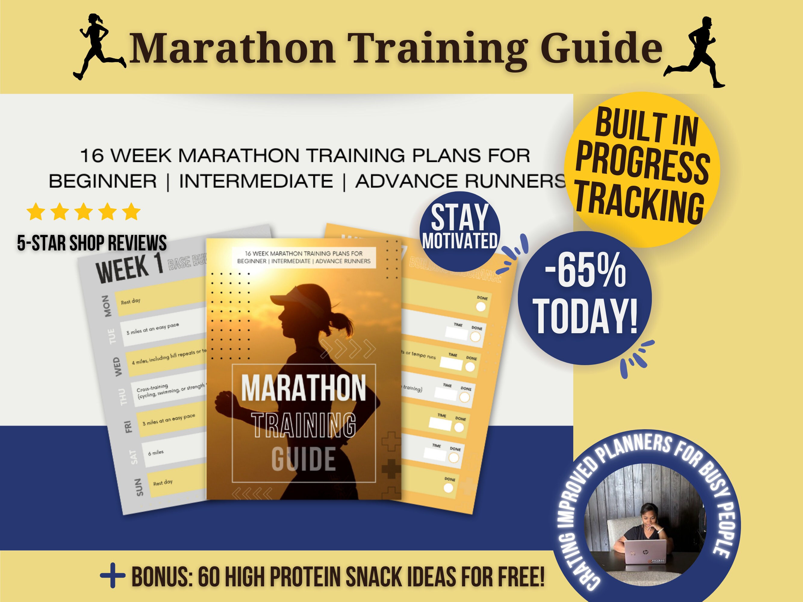 Marathon Training Guide Plans, Beginner Intermediate Advanced Progress ...
