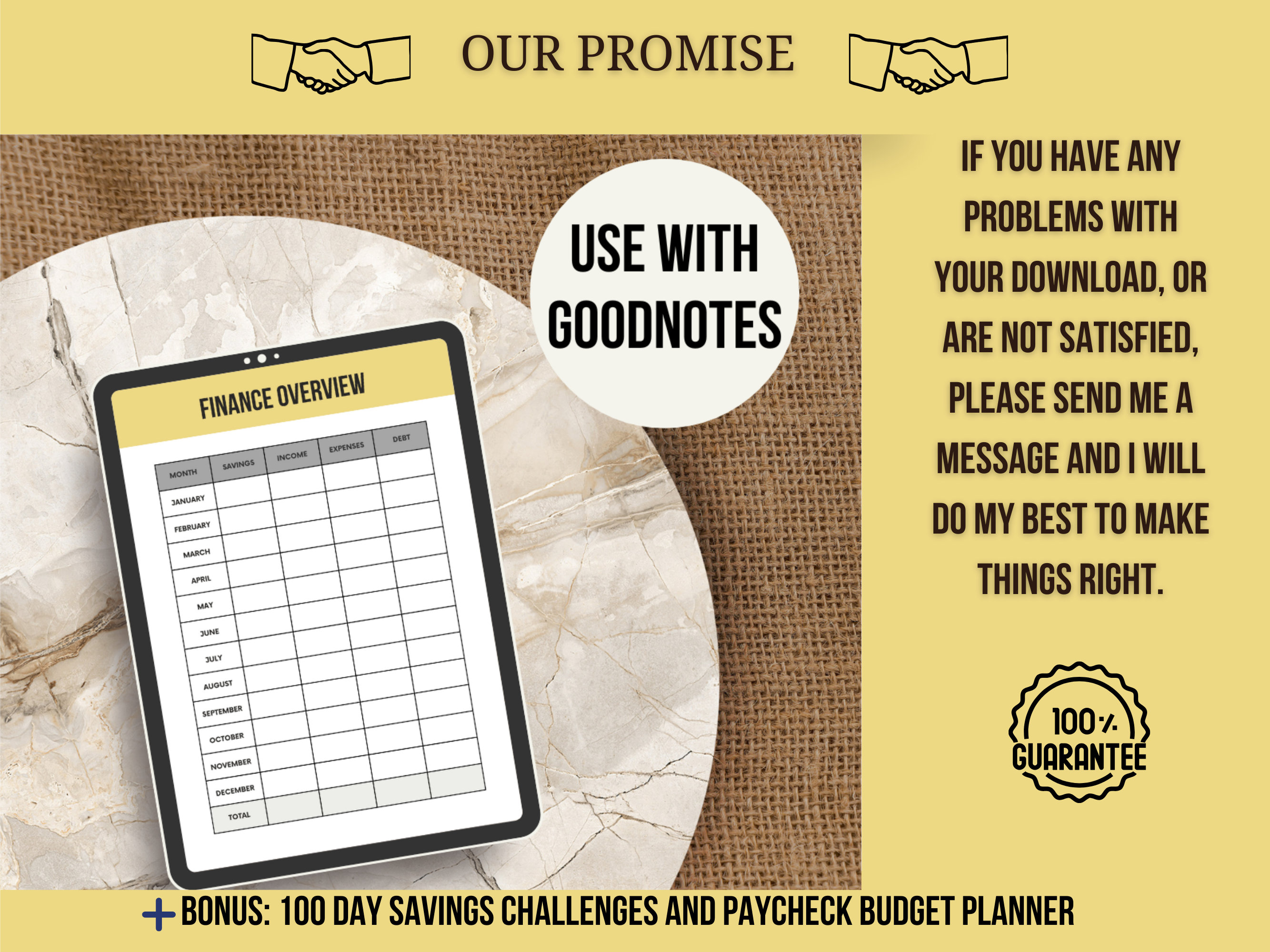 Personal Finance Tracker Printable Budget Planner PDF Paycheck Budget ...