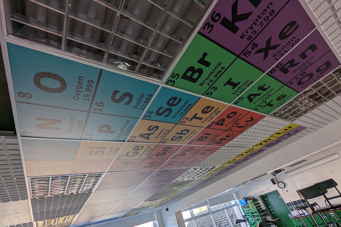Periodic Table Ceiling Tile Digital Prints - Etsy